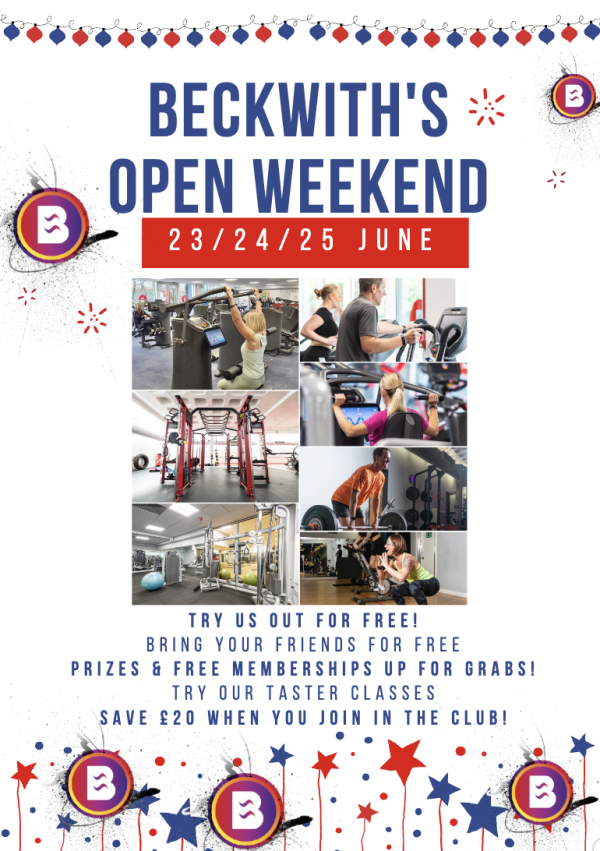 Open Weekend | Free Passes | Beckwith Health Club